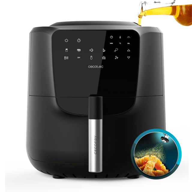 Cecofry Rain Freidora sin aceite airfryer de 5,5 L con spray de aceite ...
